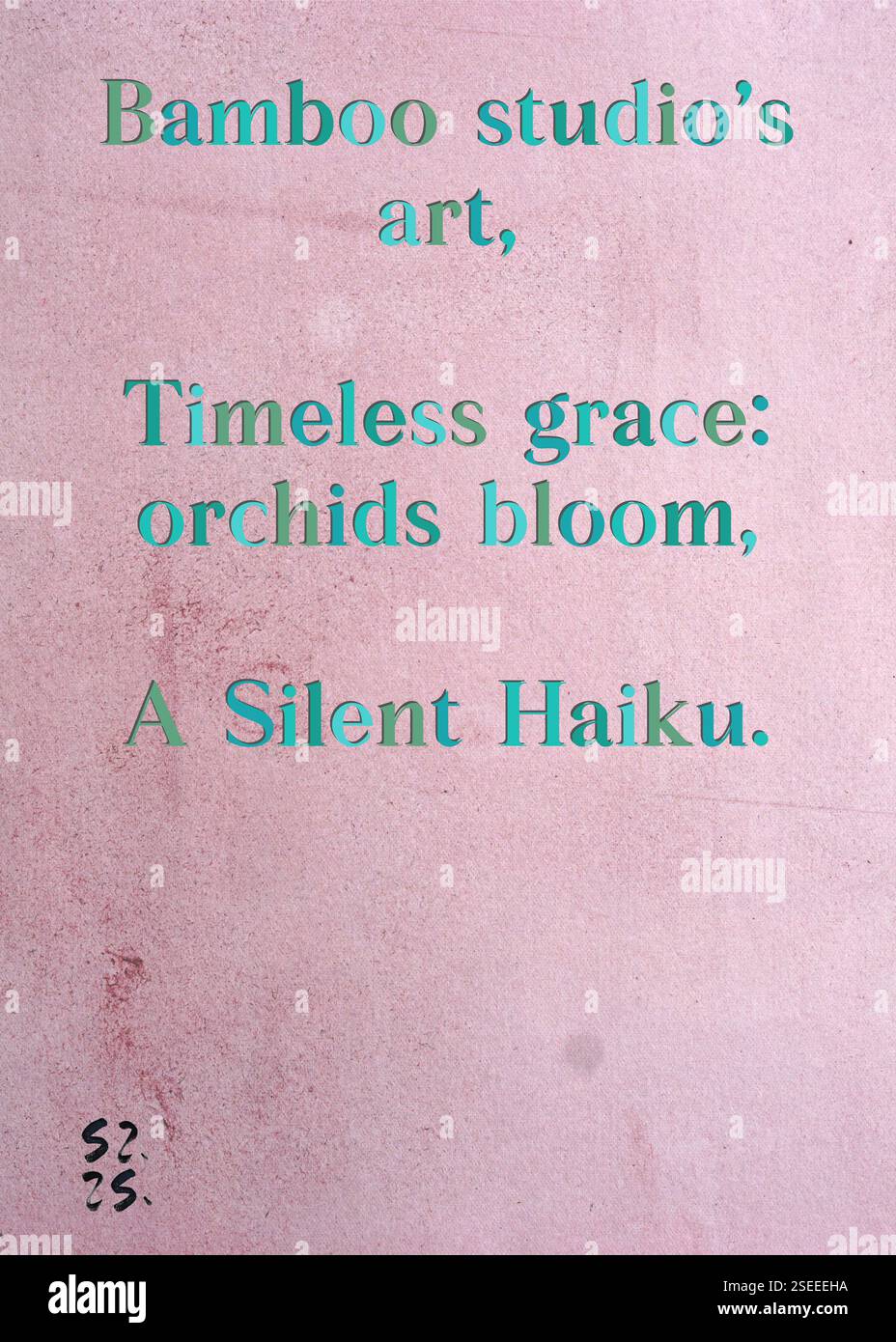 Bamboo studio's art, Timeless grace: orchids bloom, A Silent Haiku ...