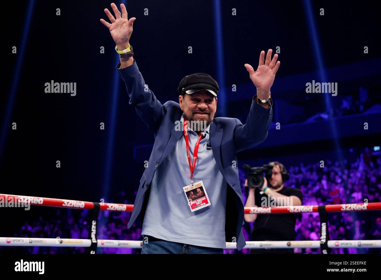 Former boxer Roberto Duran at the Co-op Live Arena, Manchester. Picture ...