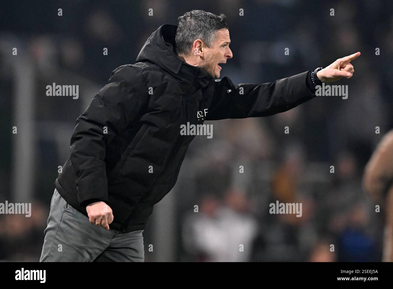 GRONINGEN - NEC Nijmegen coach Rogier Meijer during the Dutch ...
