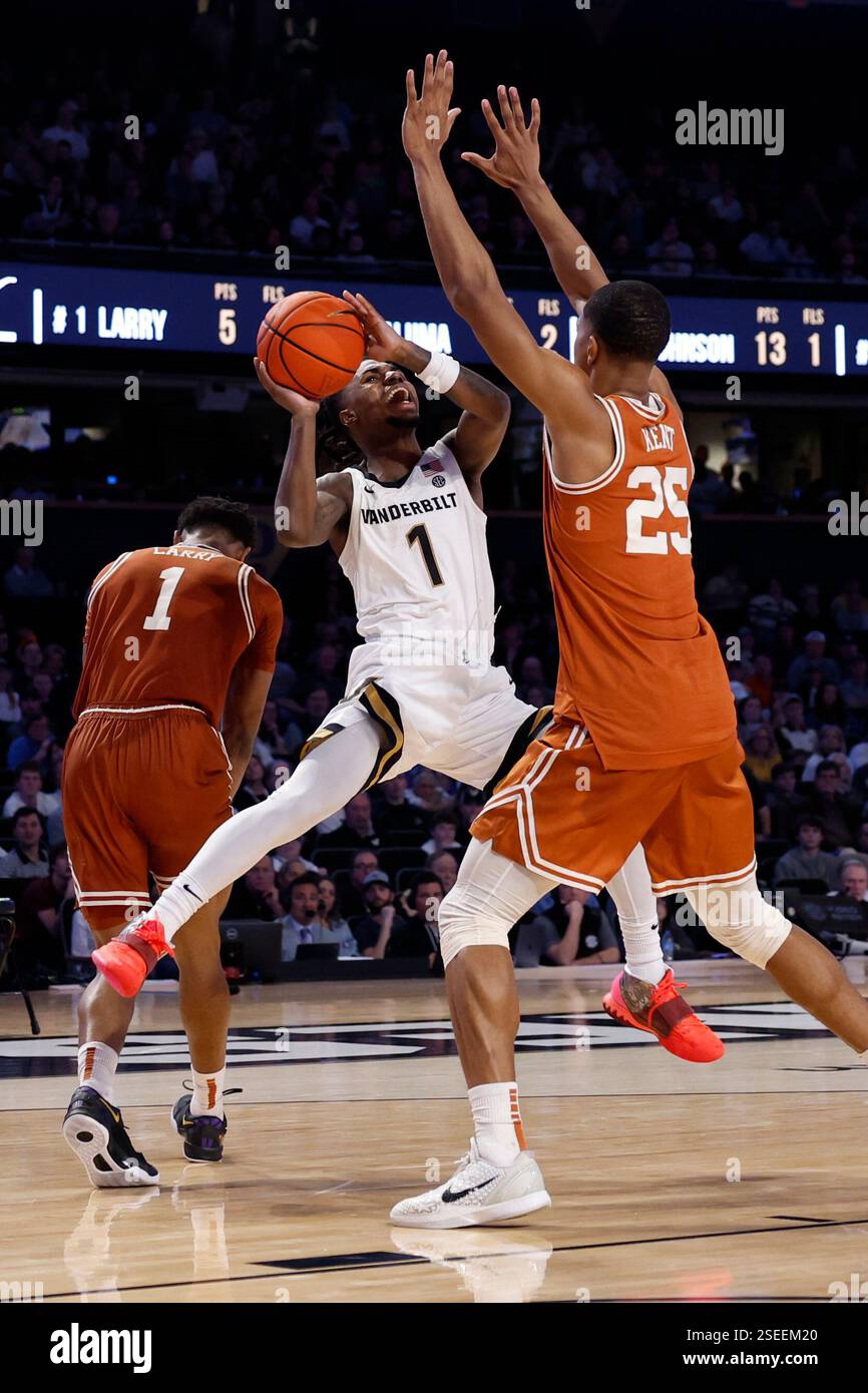 NASHVILLE, TN - FEBRUARY 08: Vanderbilt Commodores guard Jason Edwards ...