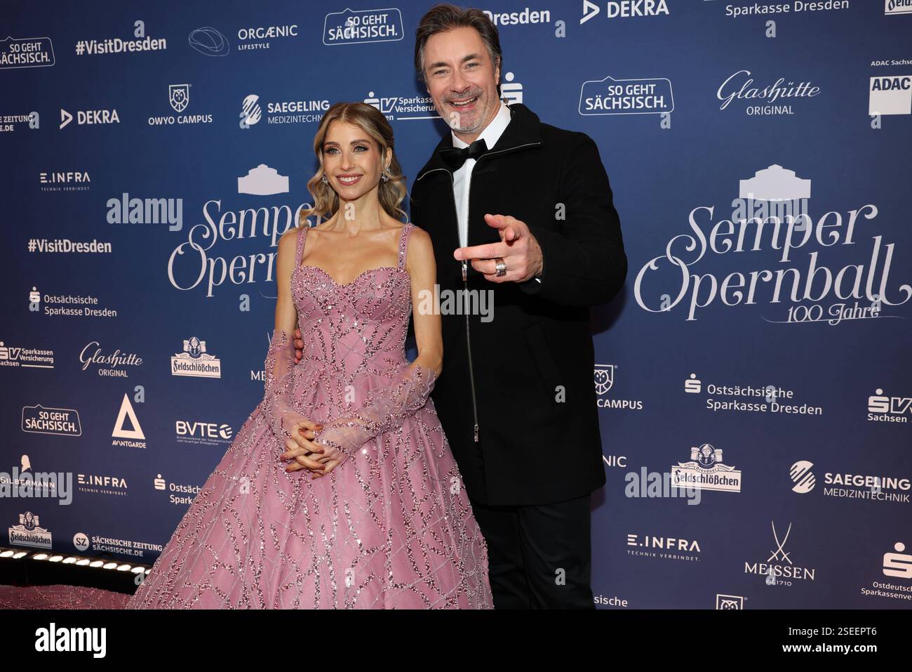Cathy Hummels und Marco Schreyl beim 17. SemperOpernball 2025 in der ...
