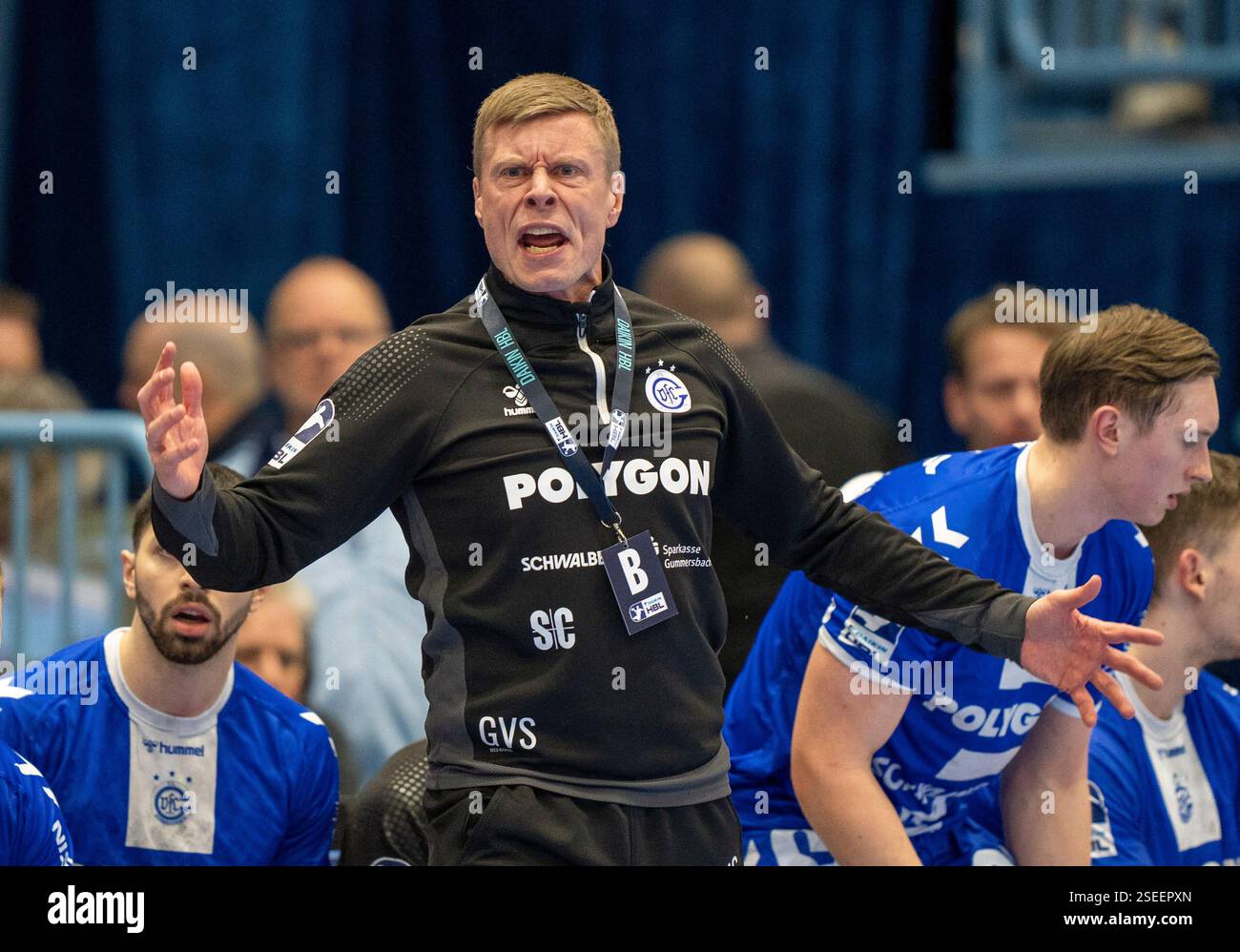 Gummersbach, Deutschland. 08th Feb, 2025. Gudjon Valur Sigurdsson (VfL ...