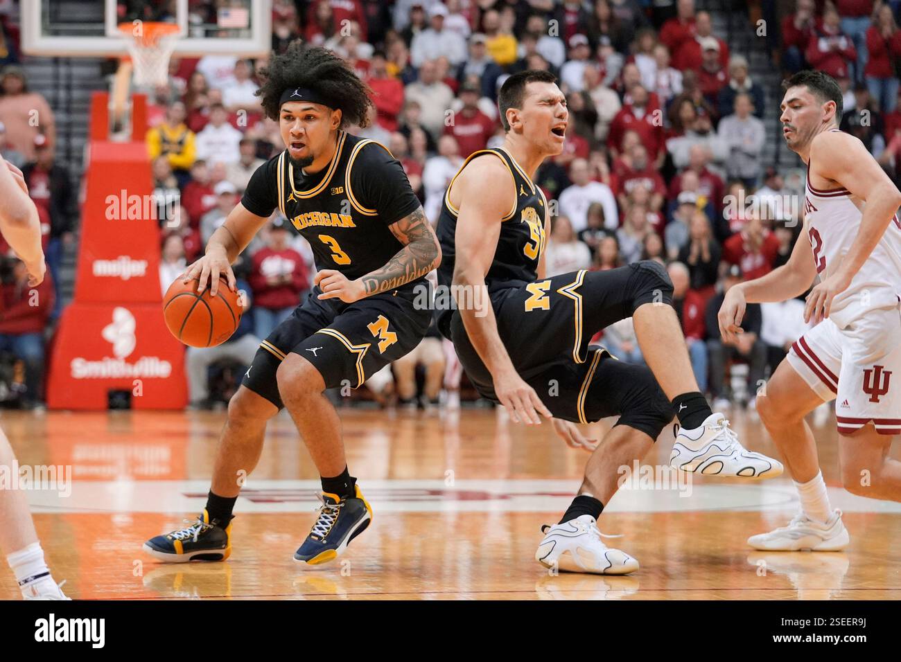 BLOOMINGTON, IN - FEBRUARY 08: Michigan Wolverines center Vladislav ...