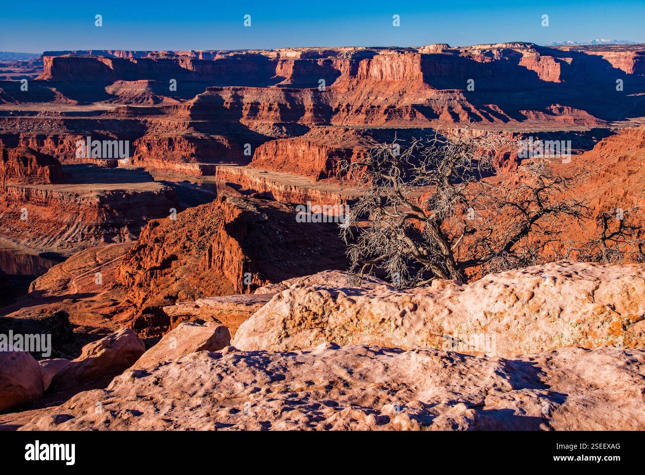 Deadhorse Point State Park, in southern Utah is a spectacular vista of ...