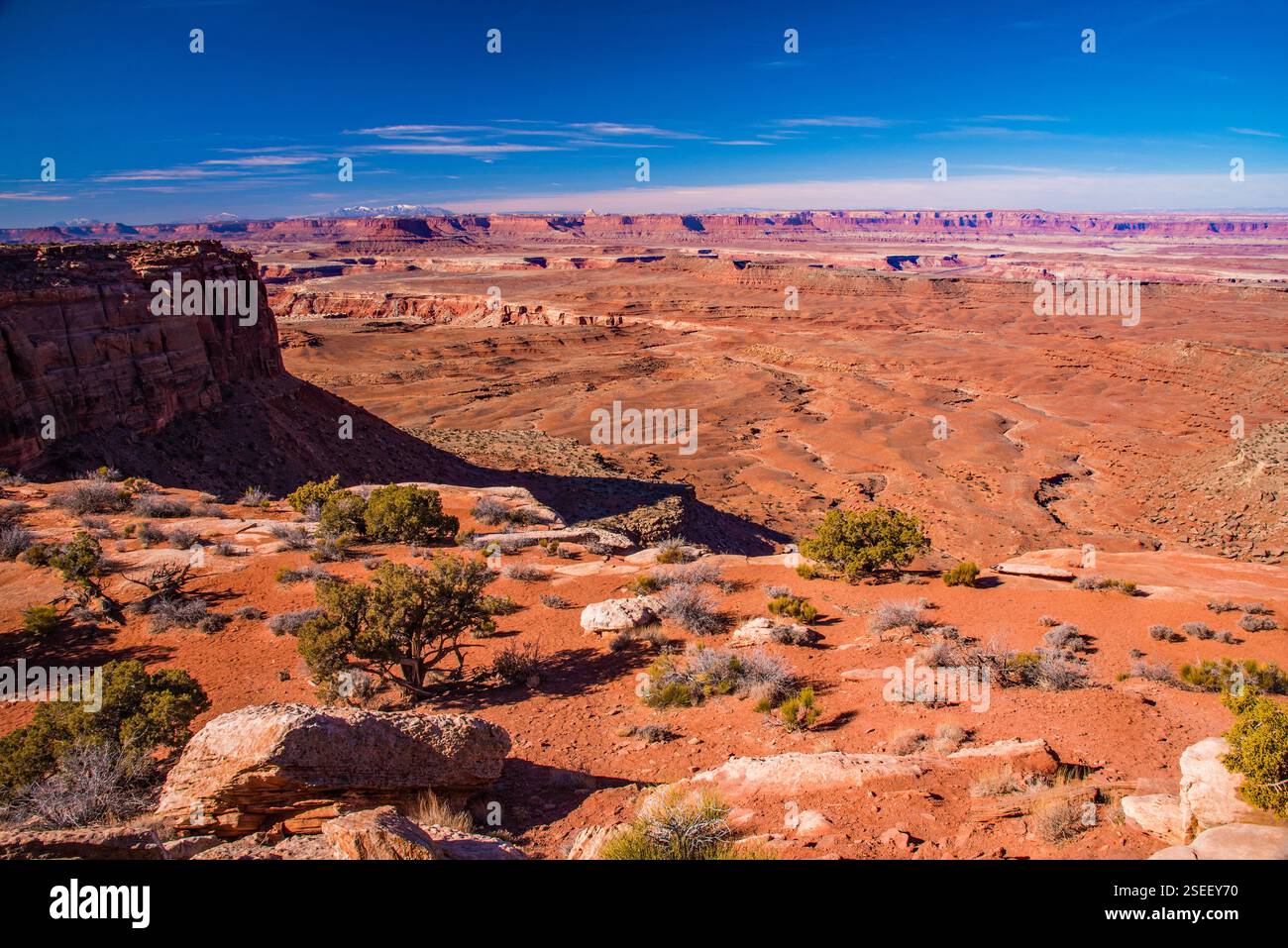 Deadhorse Point State Park, in southern Utah is a spectacular vista of the Colorado River basin ...
