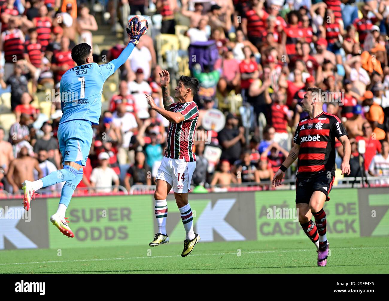 Rio de Janeiro-Brazil, February 8, 2025 Carioca Football Championship ...