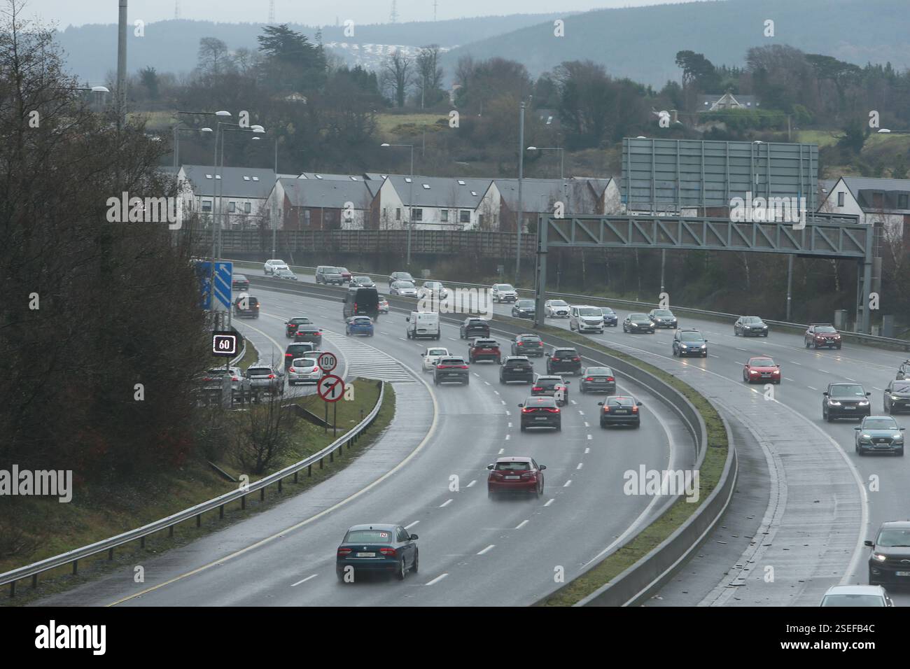 Firhouse, Dublin, Ireland - 08th February 2025 - Junction 12 of the M50 ...