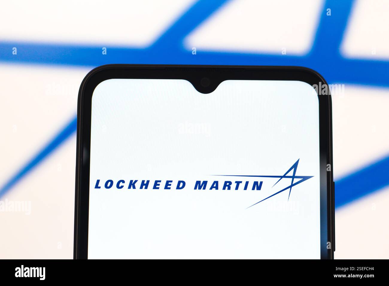Canada. 8th Feb, 2025. In this photo illustration, the Lockheed Martin ...