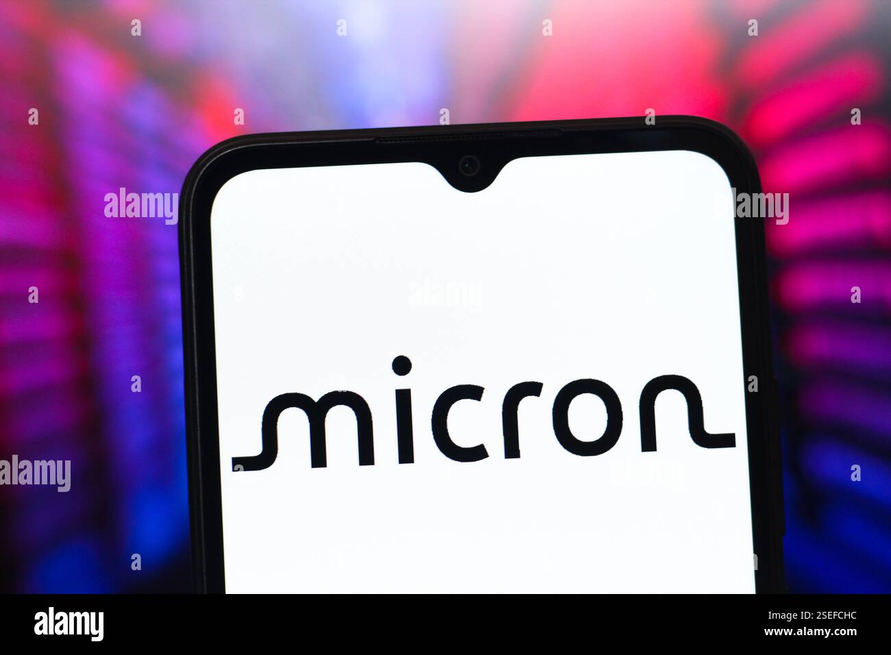 Canada. 8th Feb, 2025. In this photo illustration, the Micron ...