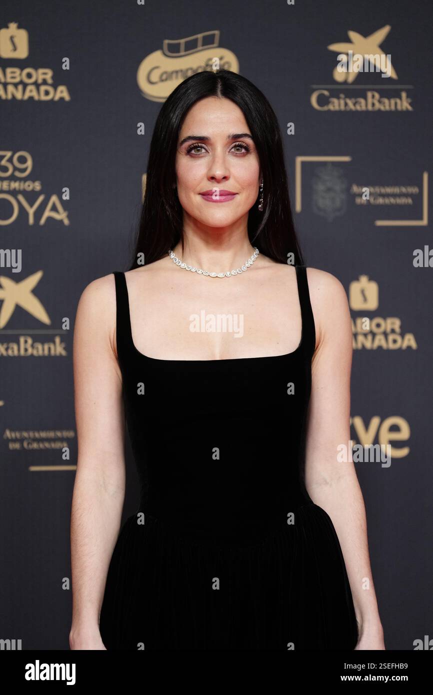 Granada, Spain. 08th Feb, 2025. 8/02/2025-Granada-Spain macarena garcia attends 39th Goya Awards ...
