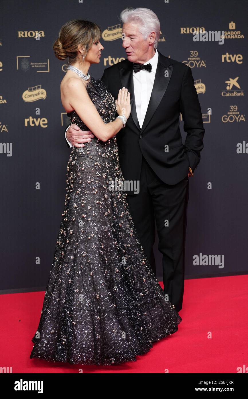 Granada, Spain. 08th Feb, 2025. 8/02/2025-Granada-Spain richard gere y alejandra rivas attends ...