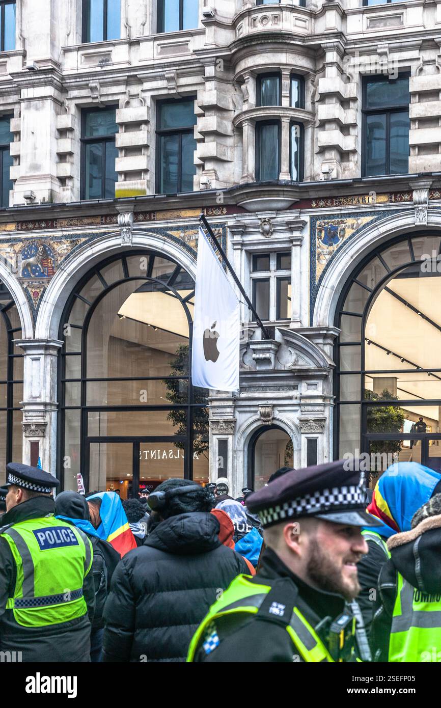 Stop the Congolese genocide protest, Regent Street, London, England, UK ...