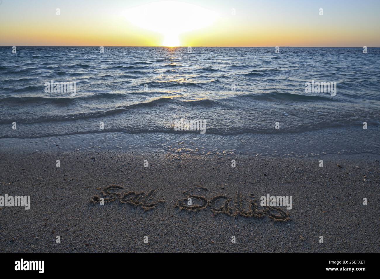 Sal Salis lettering in the sand, Cape Range National Park, Ningaloo ...