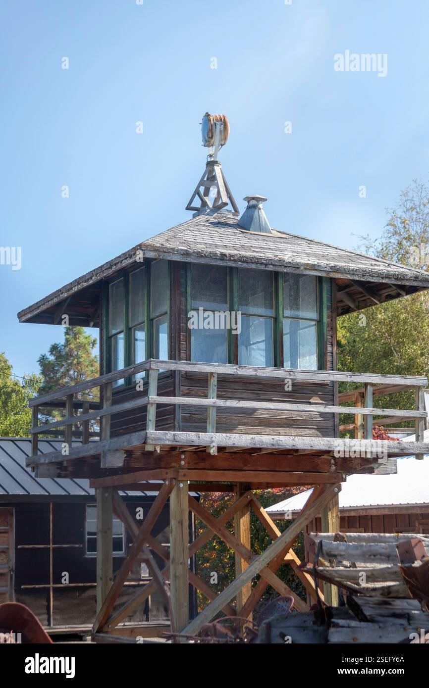Tulelake, California - A guard tower from the Tule Lake Segregation ...