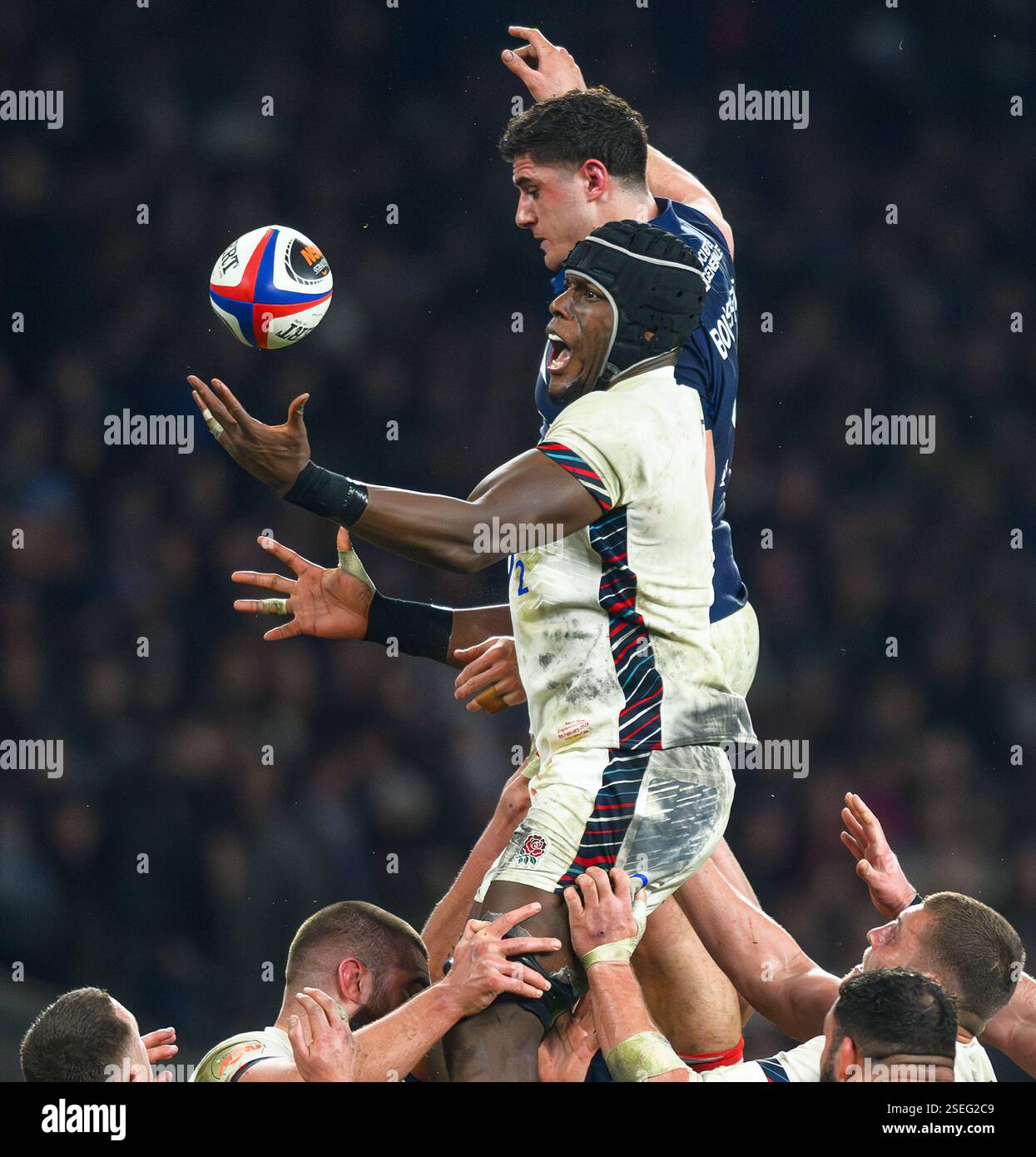 London, UK. 08th Feb, 2025. England v France - Six Nations Championship ...