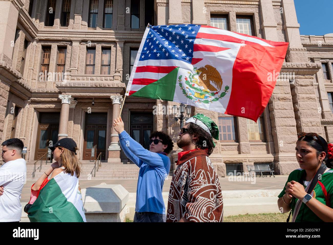 Join. 8th Feb, 2025. Texas Betas march to protest our rights at the ...