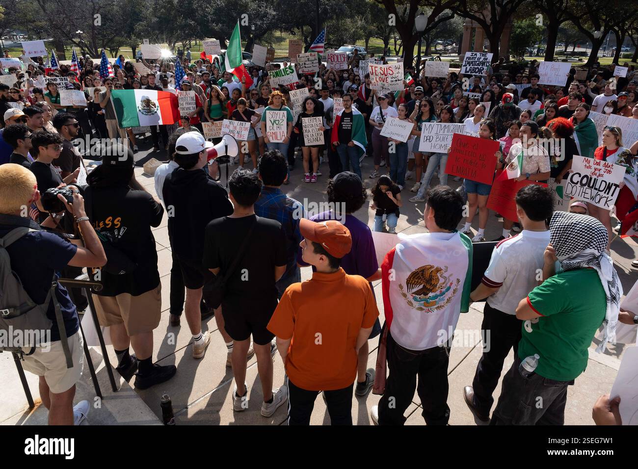 Join. 8th Feb, 2025. Texas Betas march to protest our rights at the ...