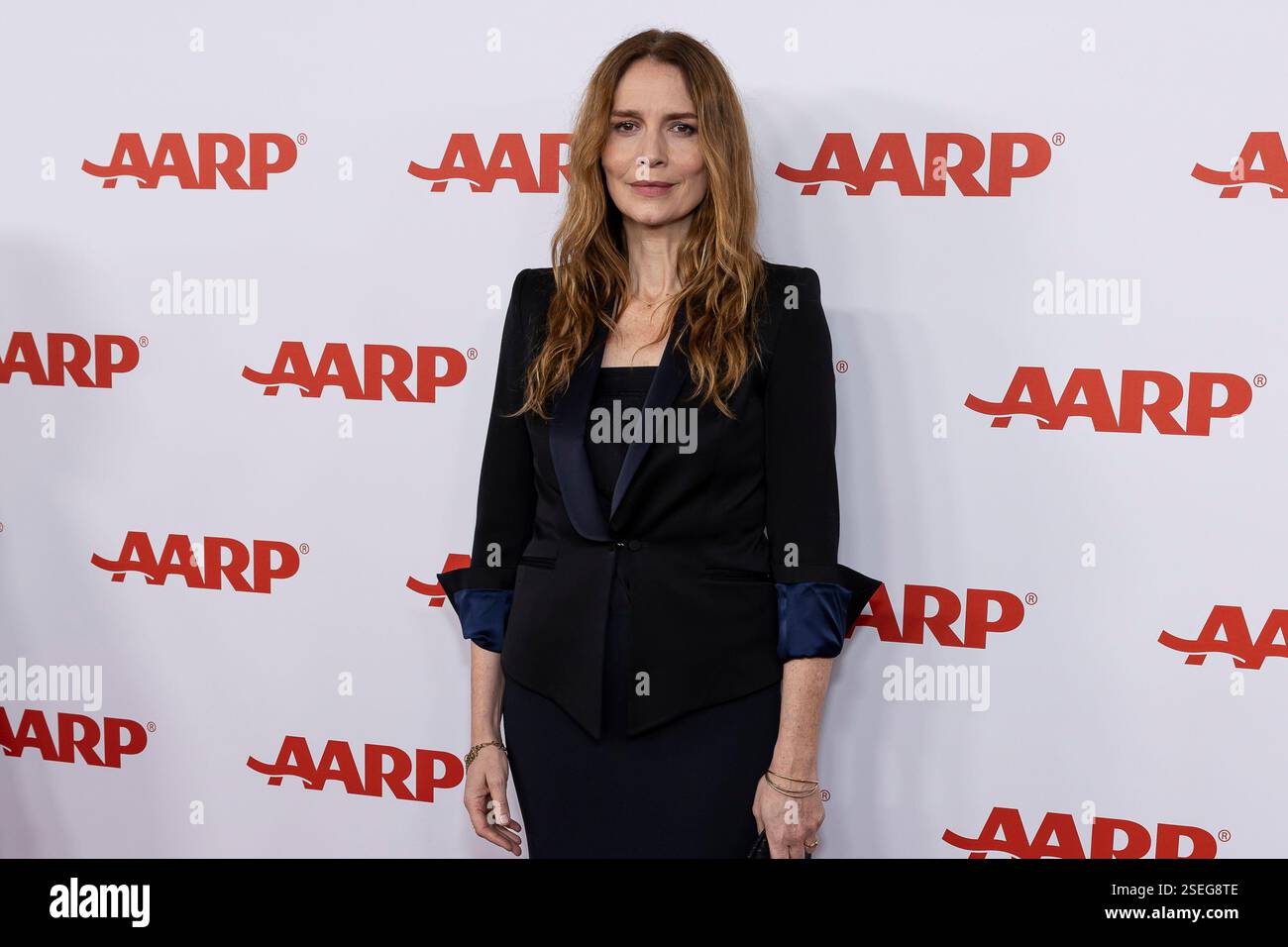 Beverly Hills, USA. 08th Feb, 2025. Saffron Burrows attends the ...