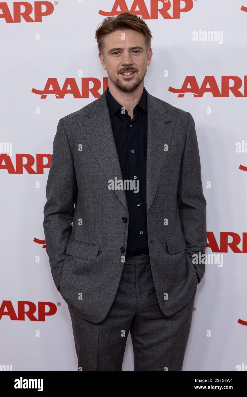 Boyd Holbrook attends the arrivals of “AARP The Magazine’s Annual ...