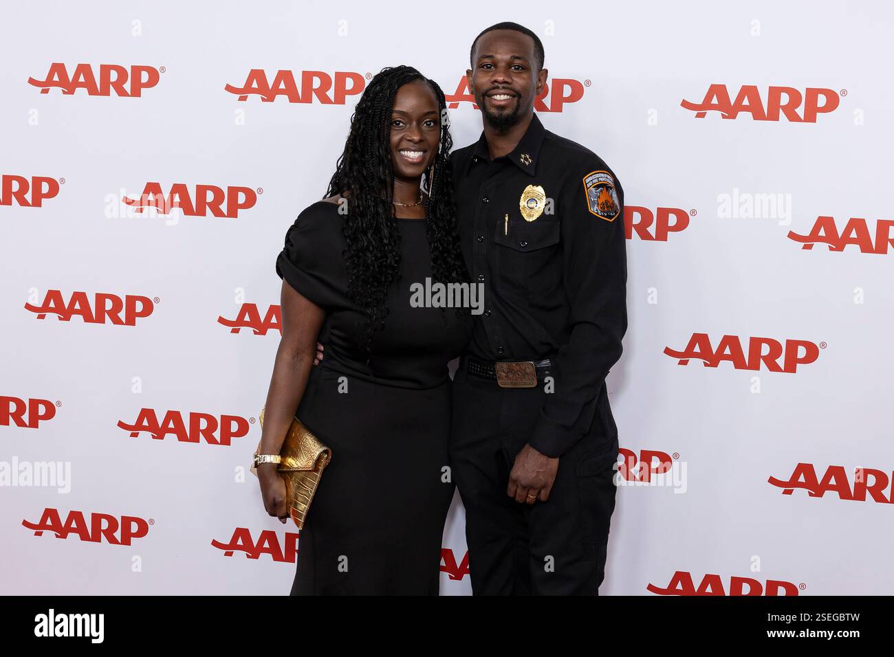 Jordyn Ramey and Chief Royal Ramey attend the arrivals of “AARP The ...