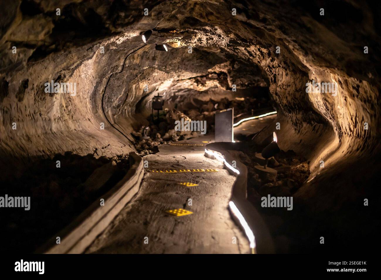 Tulelake, California - Mushpot Cave in Lava Beds National Monument ...