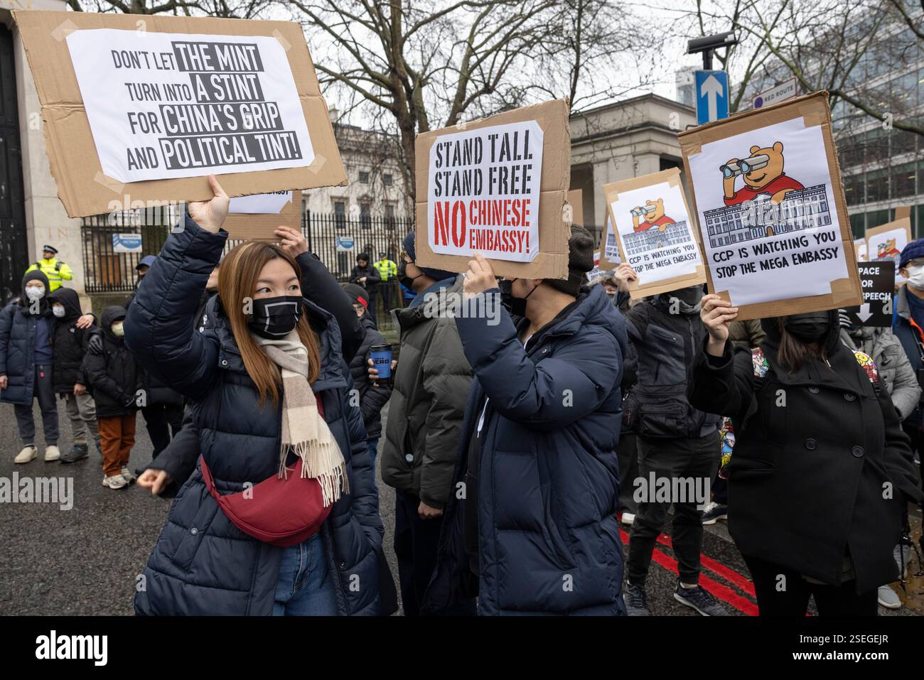 More than 1,000 people gathered to protest against China’s plans for ...