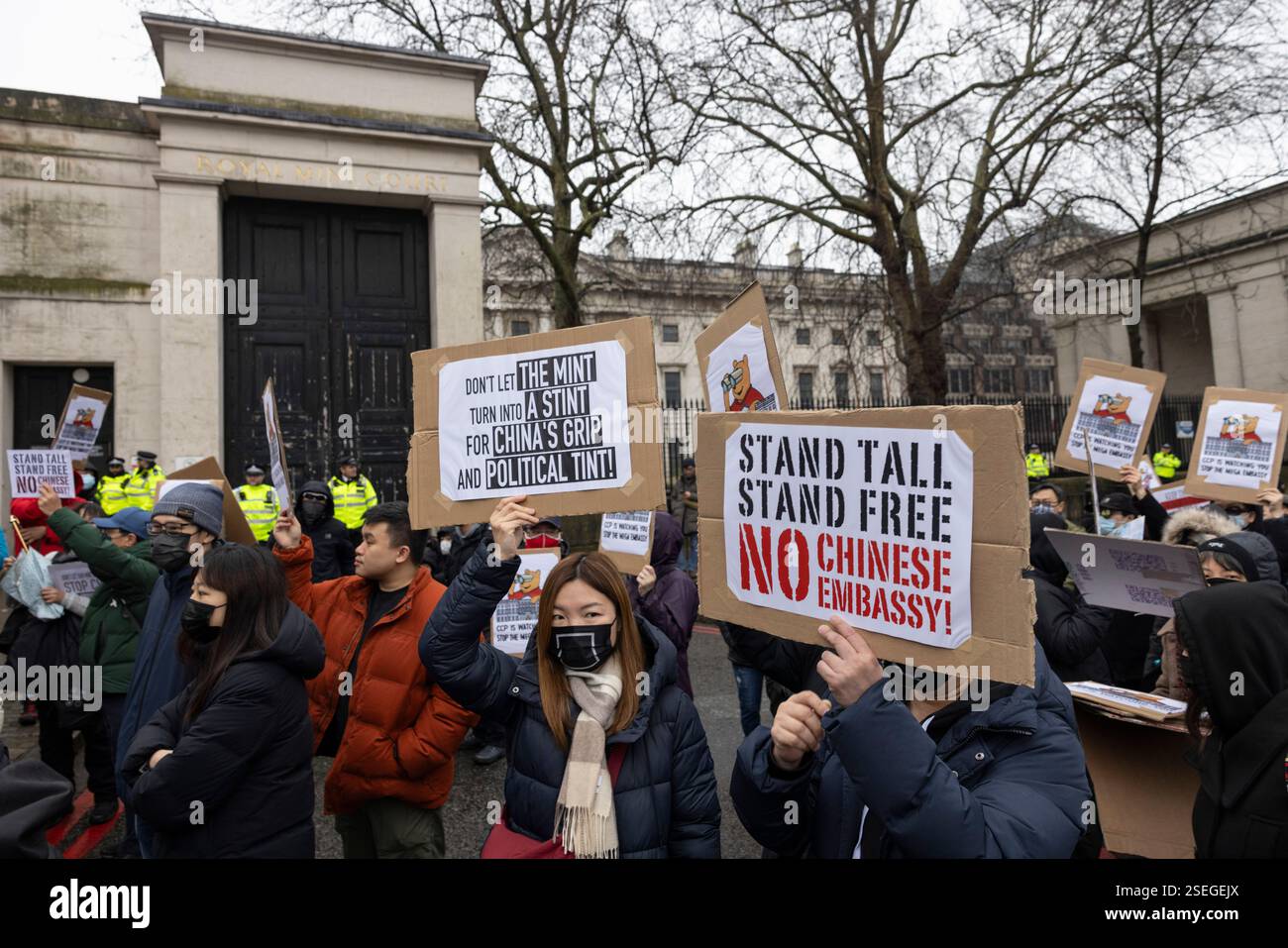 More than 1,000 people gathered to protest against China’s plans for ...