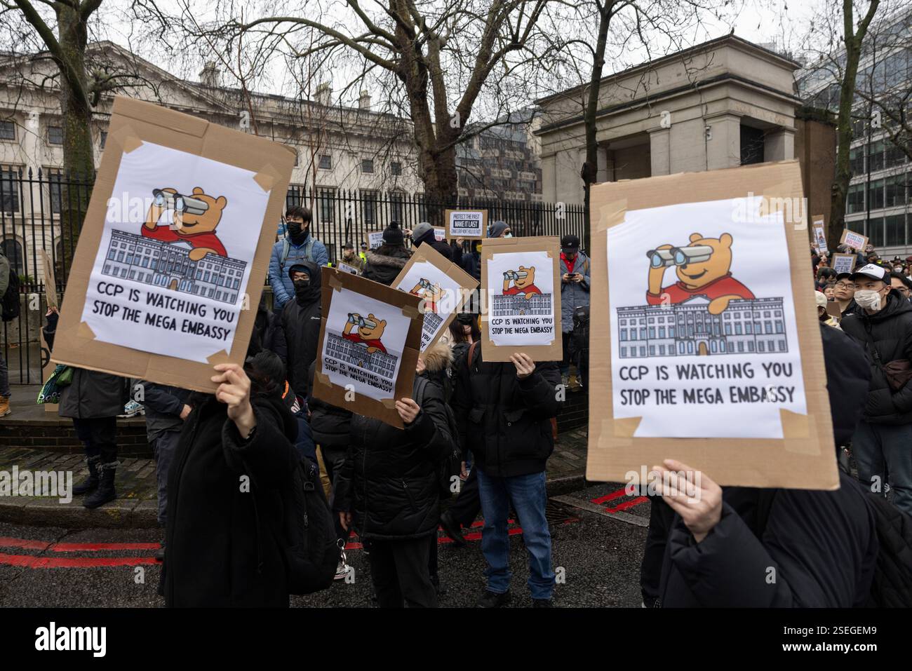 More than 1,000 people gathered to protest against China’s plans for ...