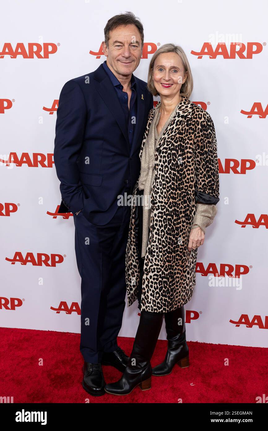 Beverly Hills, USA. 08th Feb, 2025. Jason Isaacs and Emma Hewitt attend ...