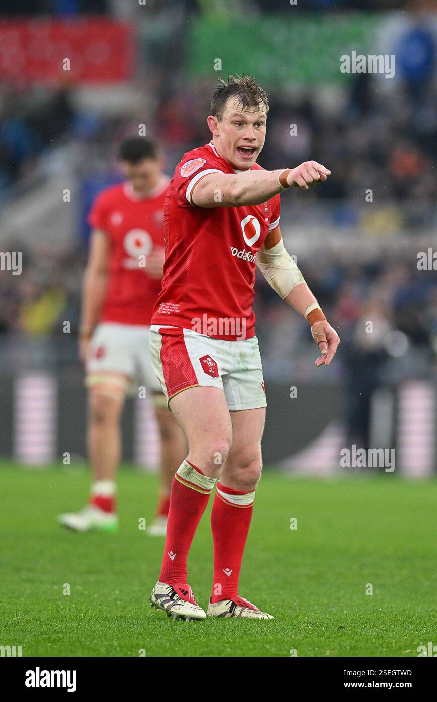 Olimpico Stadium, Rome, Italy - Nick Tompkins of Wales during Guinness ...