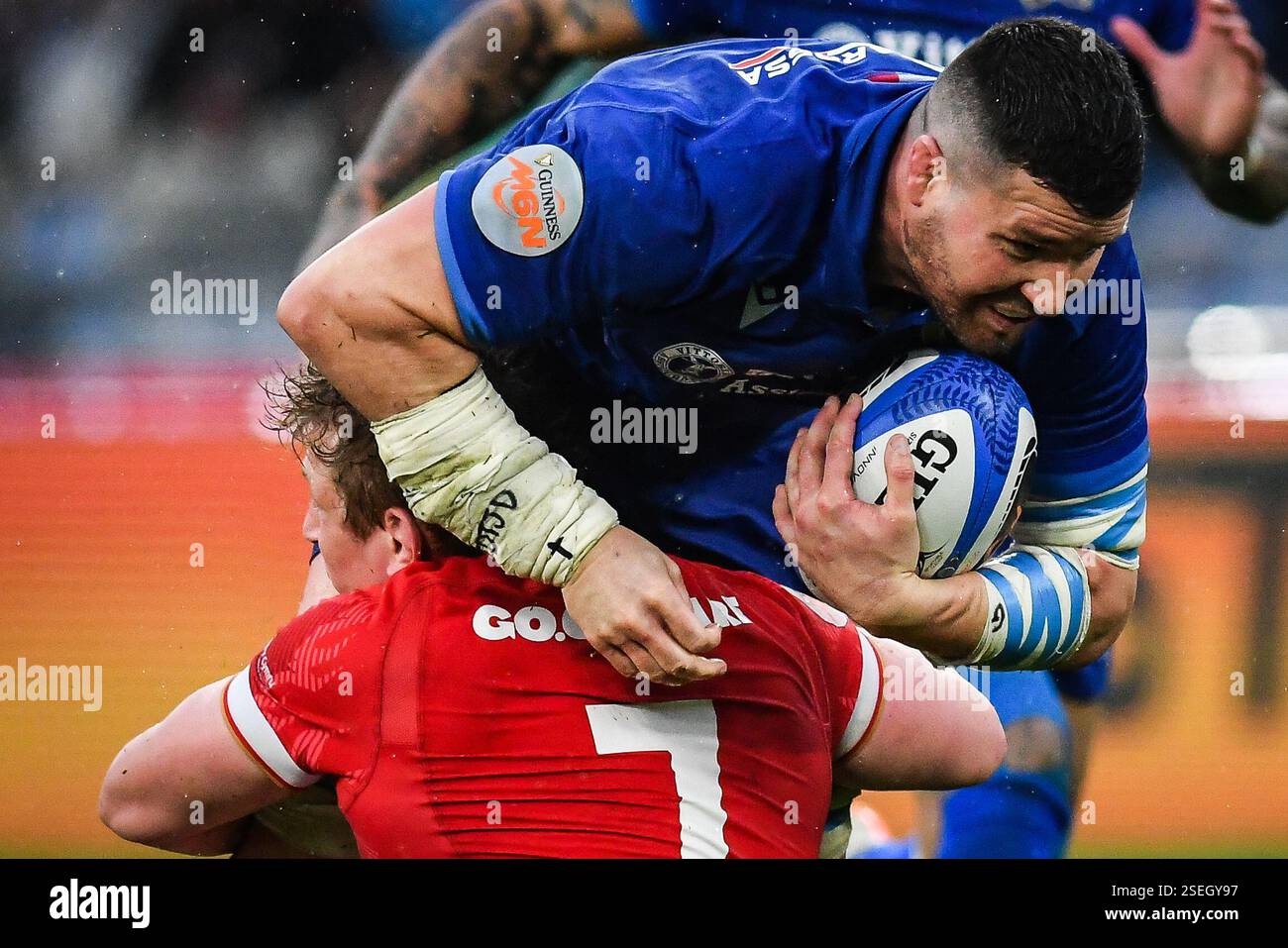 Rome, Italie. 08th Feb, 2025. Sebastian NEGRI of Italy during the 2025 ...