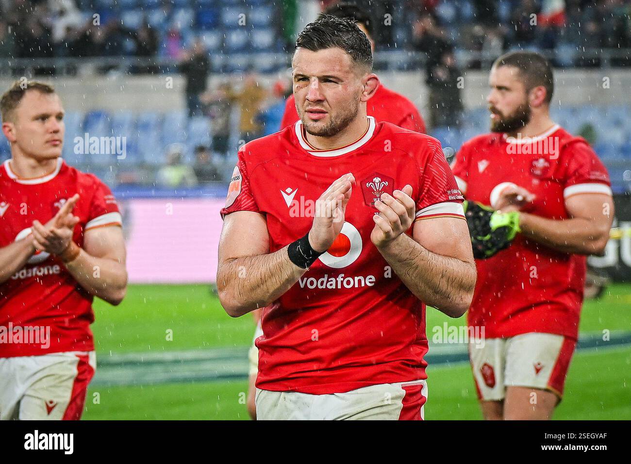 Rome, Italie. 08th Feb, 2025. Elliot DEE of Wales during the 2025 Six ...