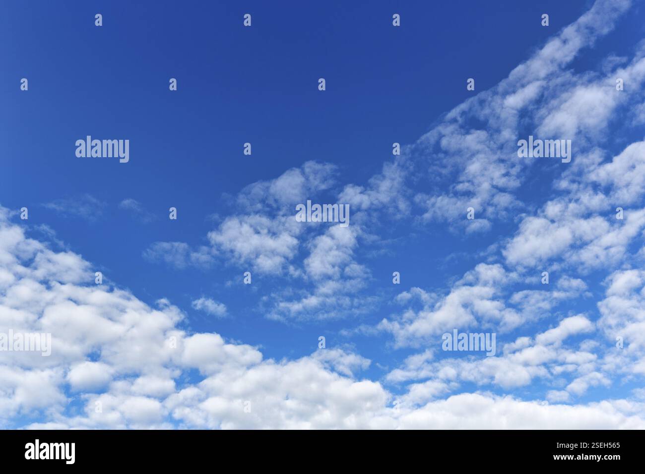 Cumulus clouds, cloudy sky, format filling, text free space, Rosslare ...