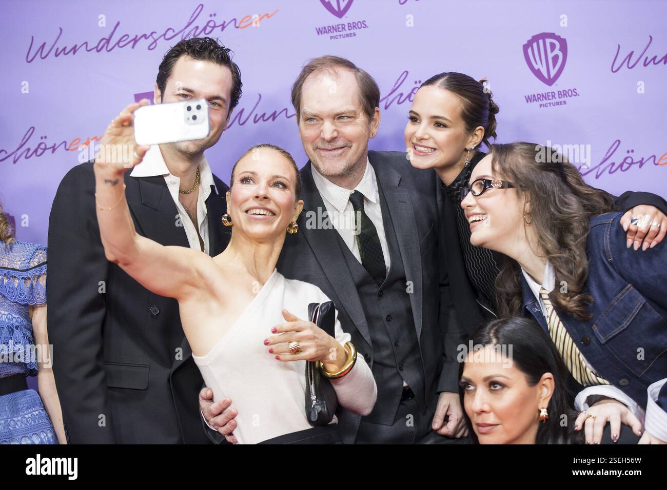 Anneke Kim Sarnau (actress) surrounded by other filmmakers at the ...