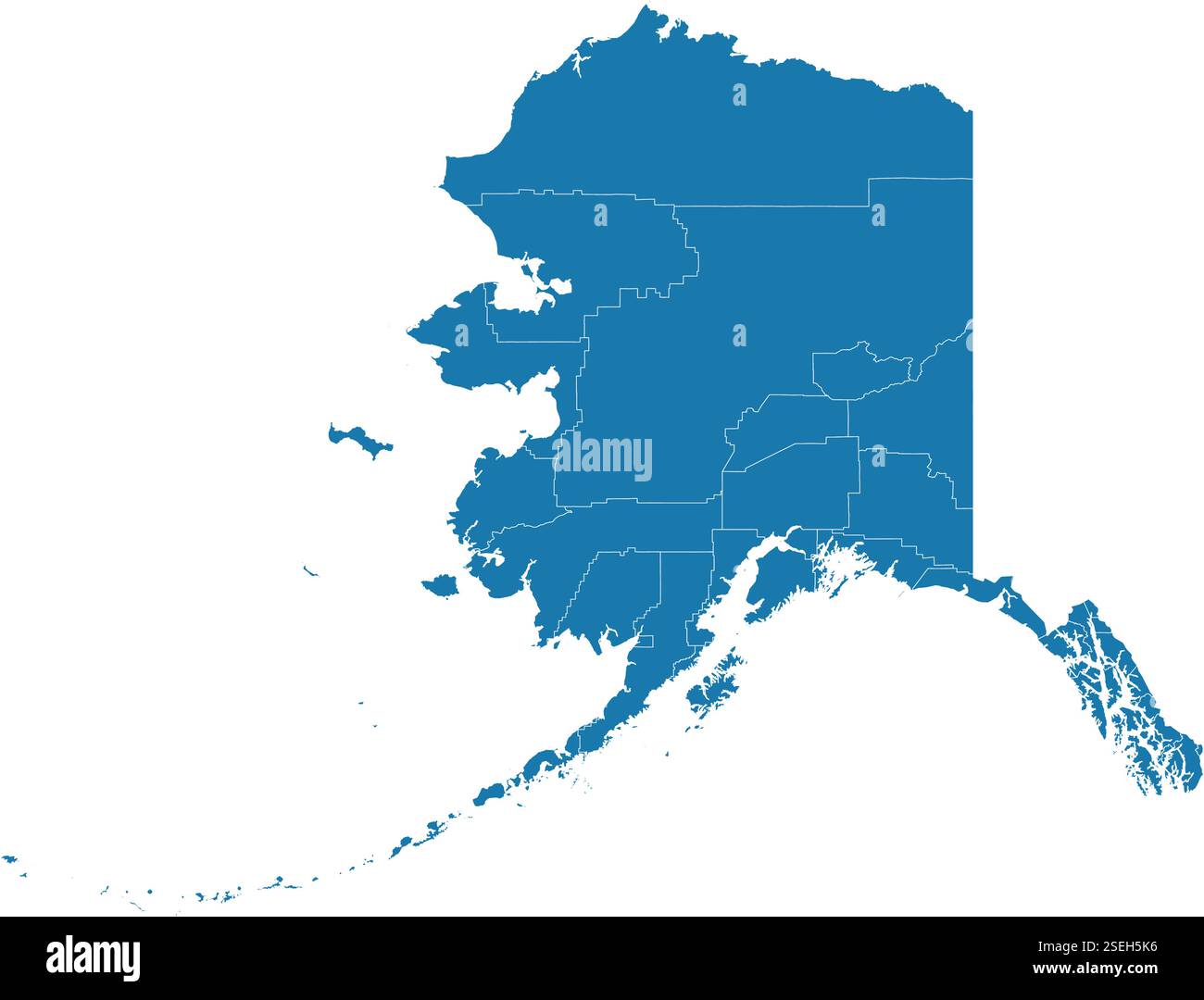 Alaska and yukon territory map Stock Vector Images - Alamy