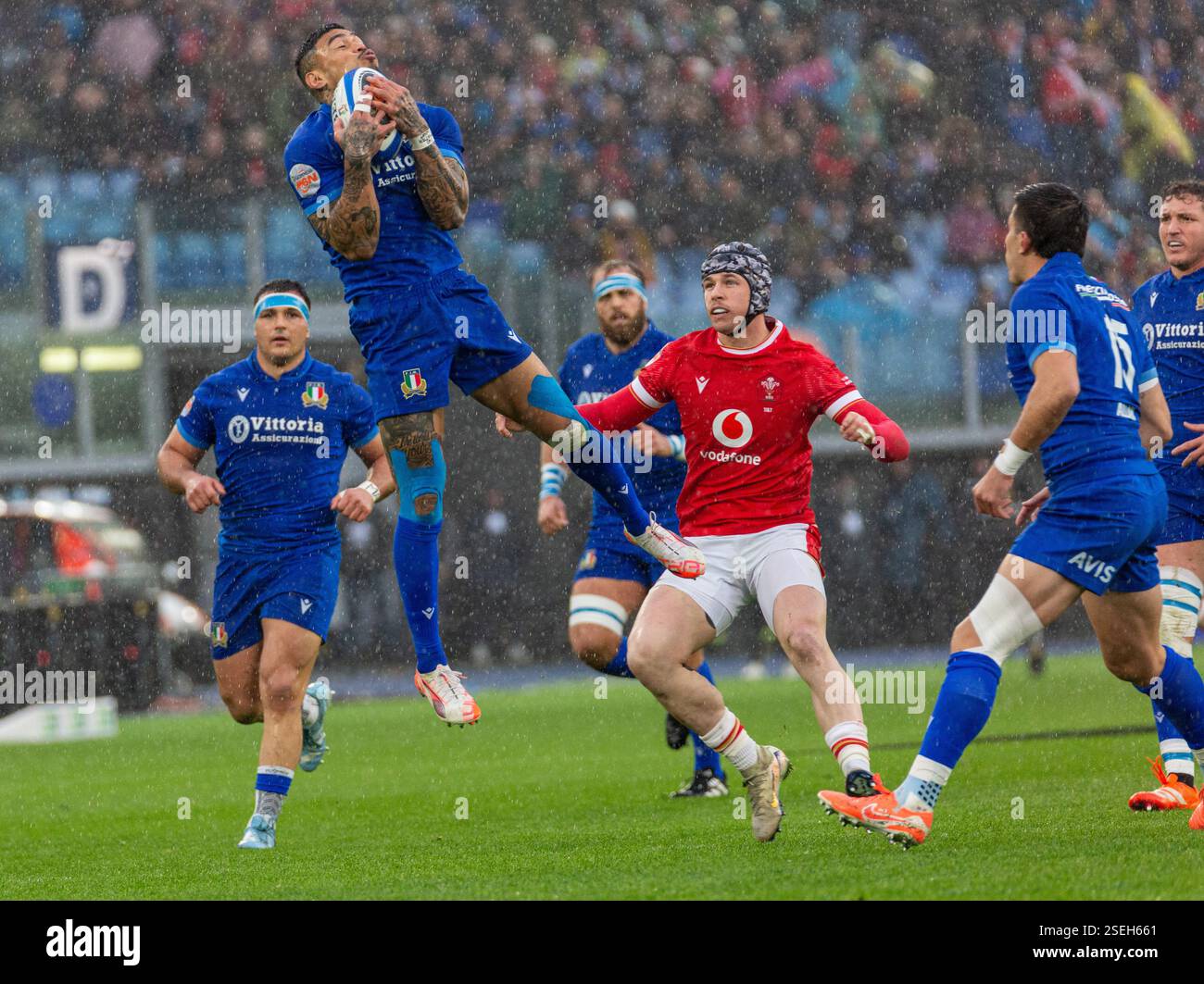 Rome, Italy. 08th Feb, 2025. Guinness 6 Nations: Italy v Wales, Rome ...
