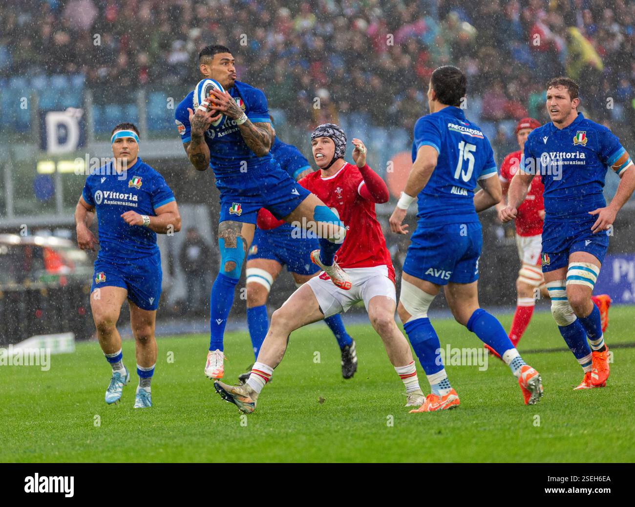 Rome, Italy. 08th Feb, 2025. Guinness 6 Nations: Italy v Wales, Rome ...