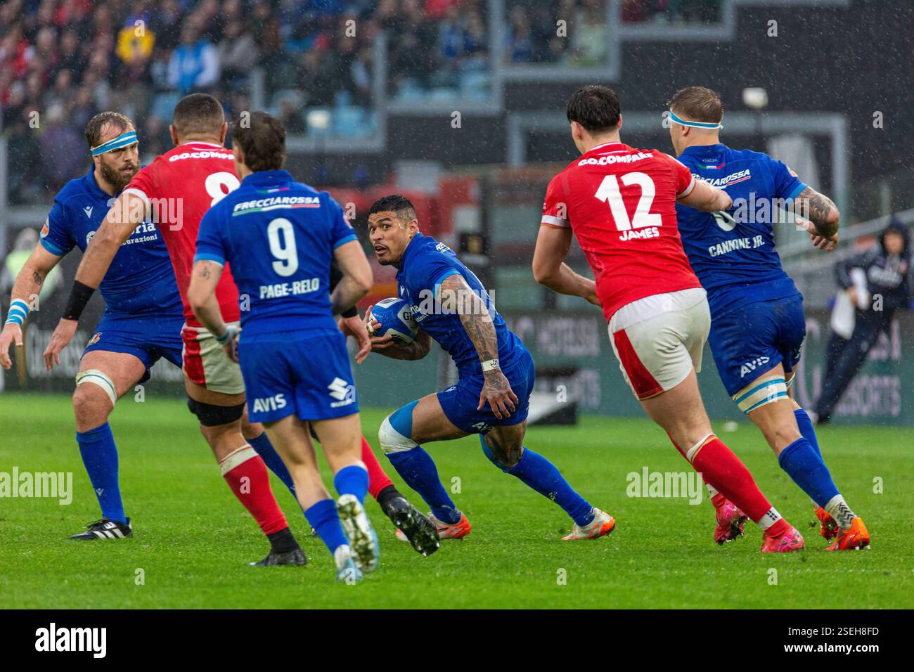 Rome, Italy. 08th Feb, 2025. Guinness 6 Nations: Italy v Wales, Rome ...