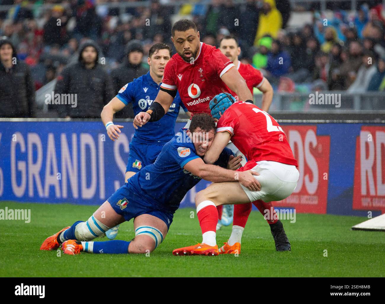 Rome, Italy. 08th Feb, 2025. Guinness 6 Nations: Italy v Wales, Rome ...