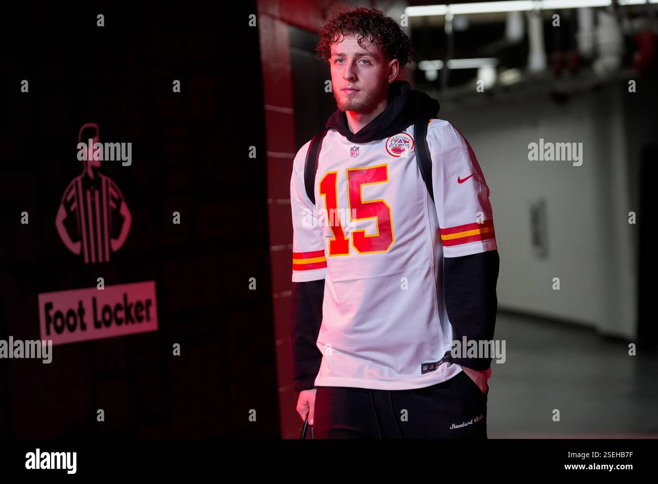 Golden State Warriors guard Brandin Podziemski arrives before an NBA ...