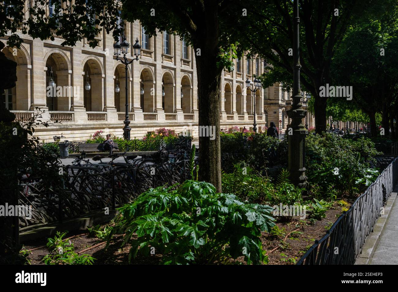horizontal view of the south wall of the great theatre of Bordeaux ...