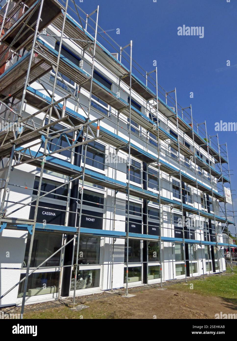 Industrial building, formwork, scaffolding Stock Photo - Alamy