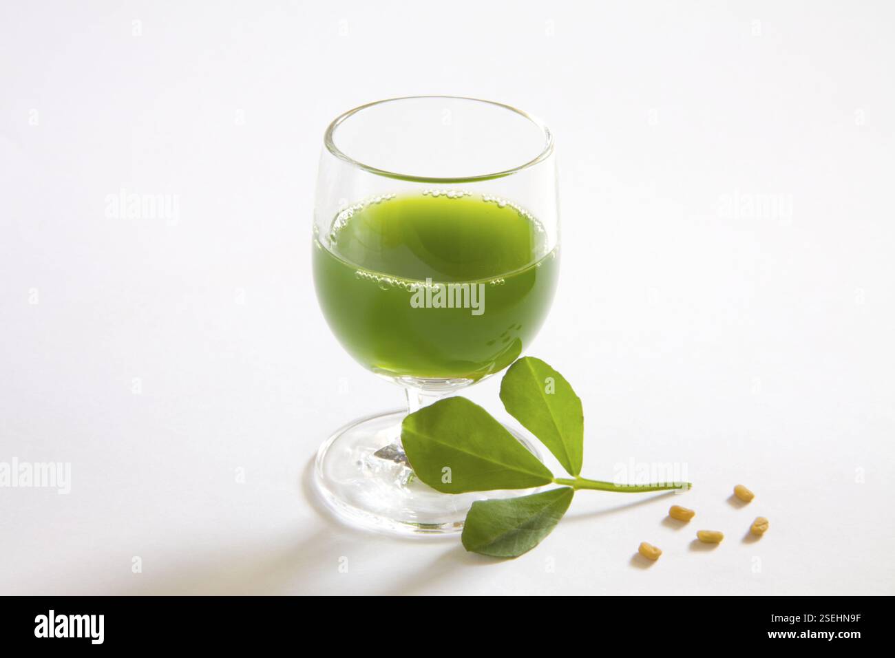 Vegetable, fenugreek Juice, methi ka rus, India, Asia Stock Photo - Alamy