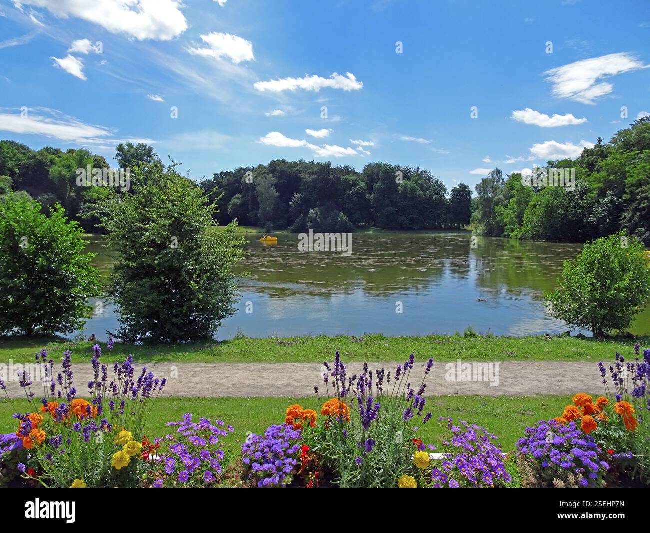 Cologne, Decksteiner Weiher Stock Photo - Alamy