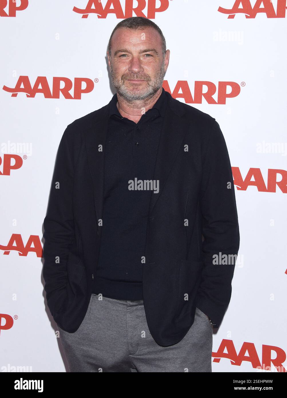 Beverly Hills, USA. 08th Feb, 2025. Liev Schreiber arriving to the AARP ...
