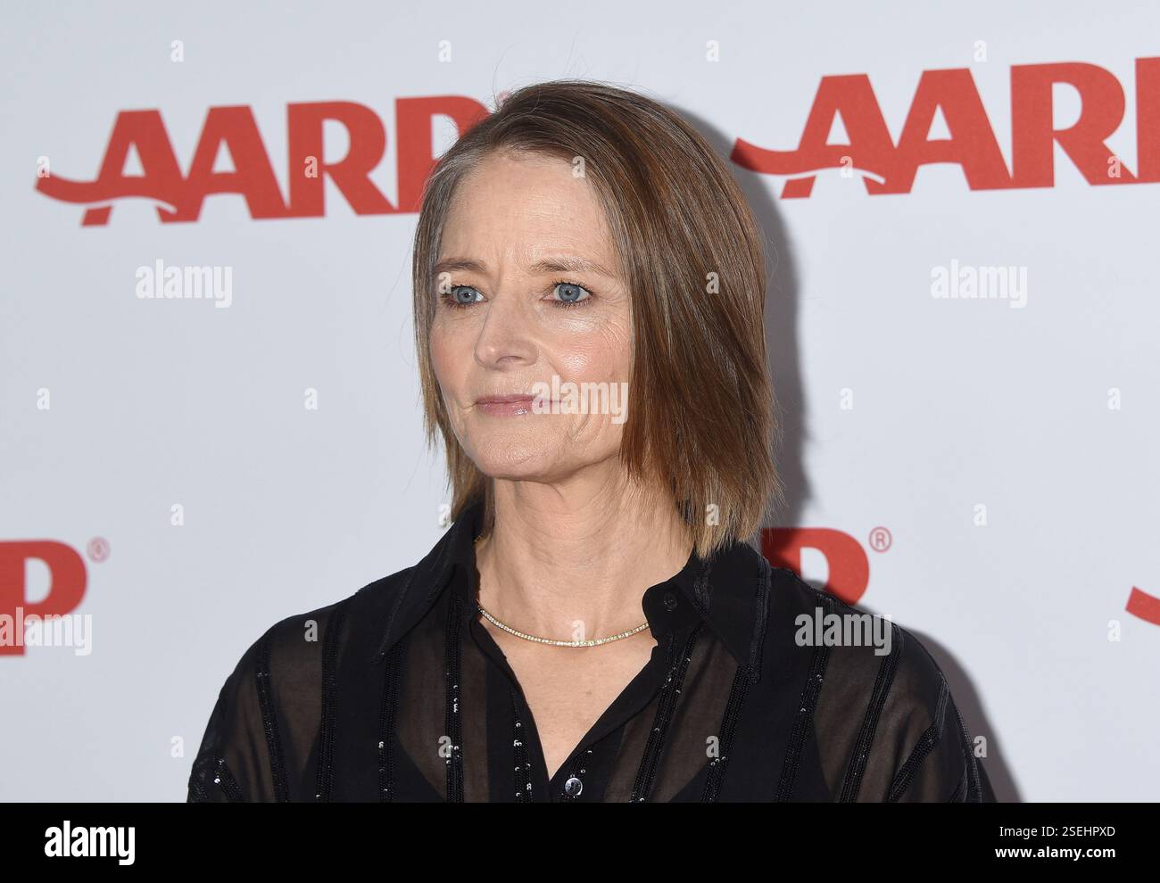 Beverly Hills, USA. 08th Feb, 2025. Jodie Foster arriving to the AARP ...