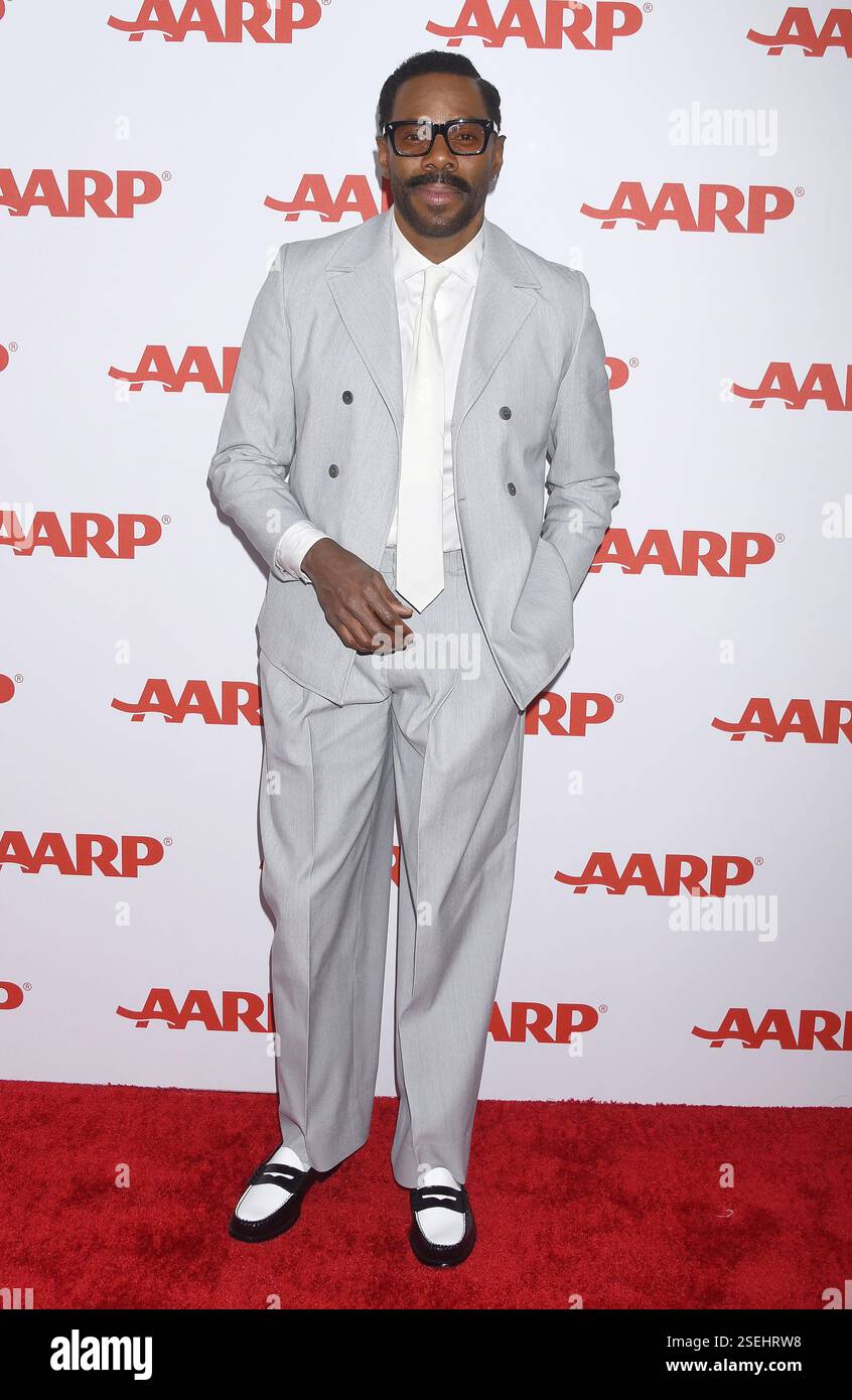 Beverly Hills, USA. 08th Feb, 2025. Colman Domingo arriving to the AARP ...