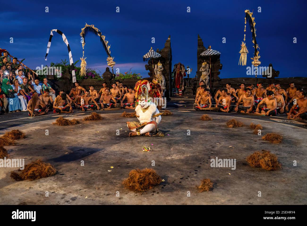 Bali, Indonesia - November 29, 2023: The sacred white monkey Hanuman ...