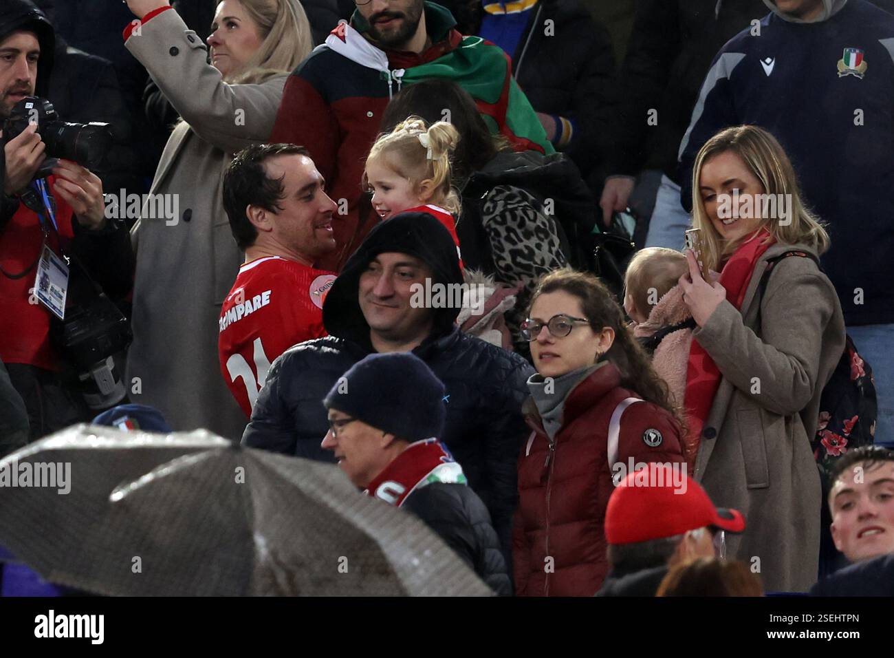 Rome, Italy. 08th Feb, 2025. Rome, Italy 08.02.2025: Rhodri Williams of ...