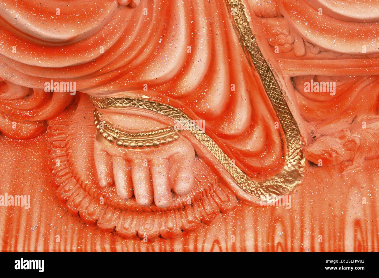 Abstract of idol of lord ganesha toe elephant headed god, Pune ...